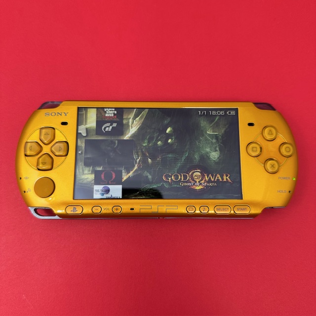 MODDED PSP 3000 | 500 Pre-Loaded Games | Bright Yellow – Samtendo