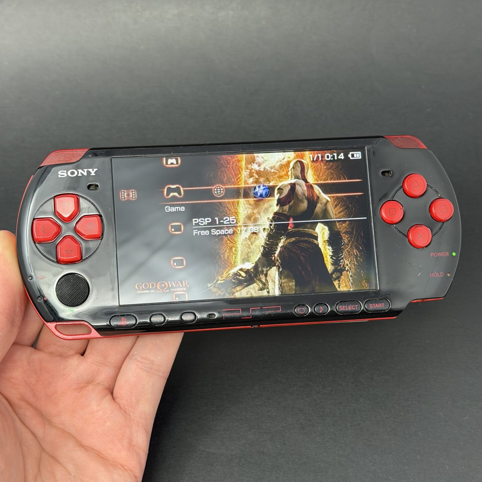 PSP 3000 (128GB) – 1050 Games | God of War Edition w/ IPS Screen ...